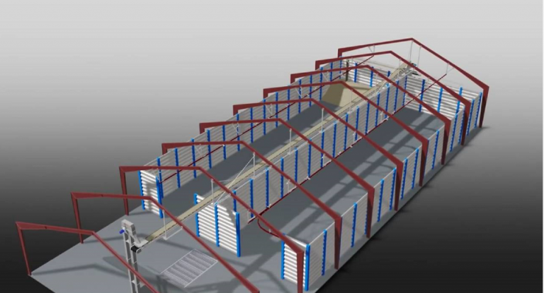 Wheat and maize flat floor storage input belt conveyor and adjustable ...